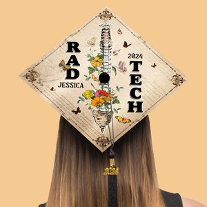 Radiology Technologist Graduation Cap Topper, Personalized Rad Tech ...