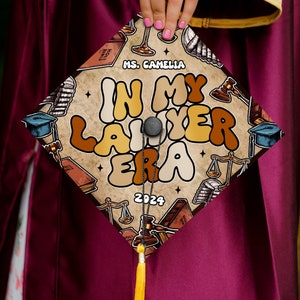 Custom in My Lawyer Era Graduation Cap Topper, Cap Decoration for ...