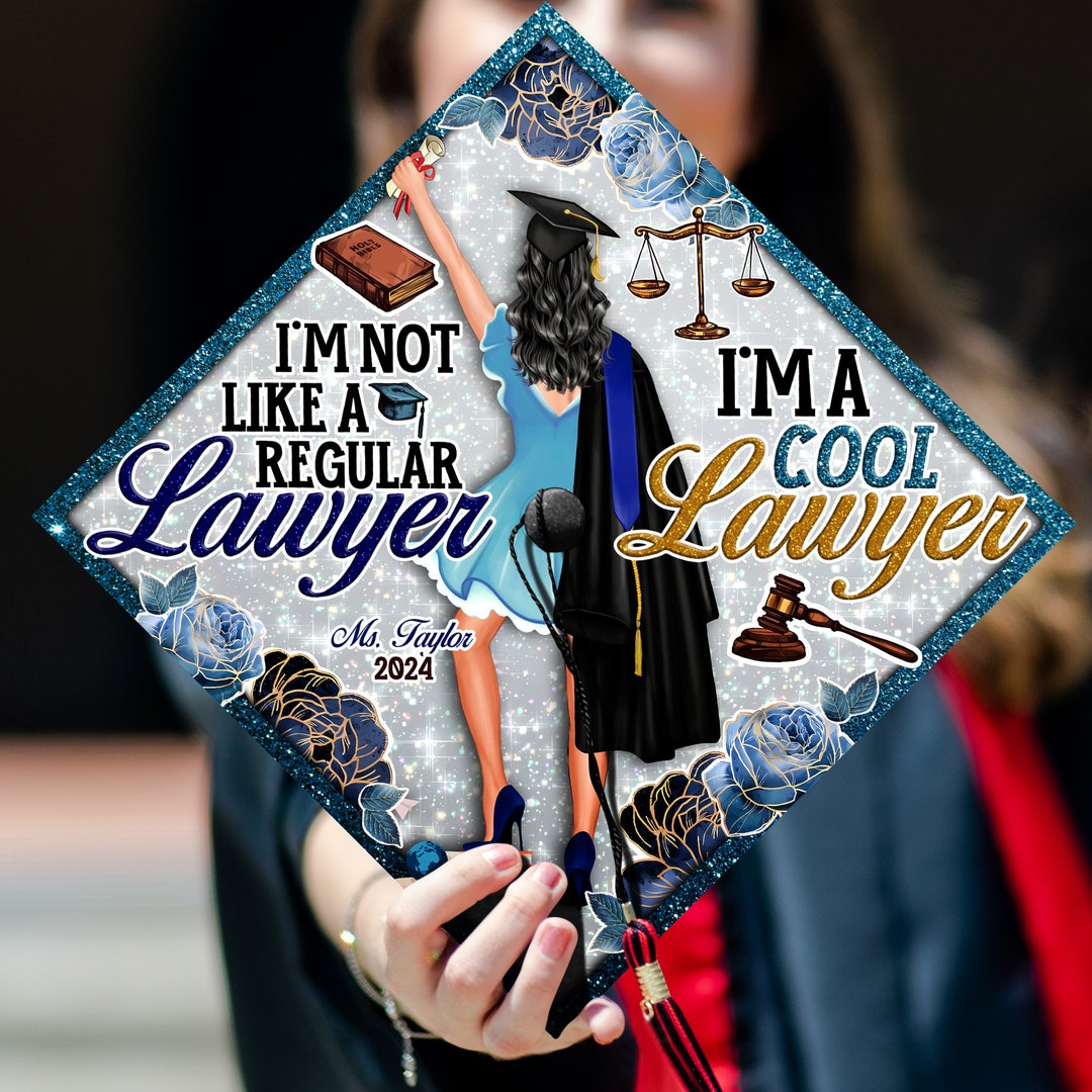 Future Lawyer Graduation Cap Topper, Custom Graduation Cap Decoration ...