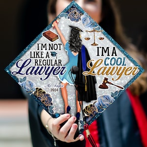 Future Lawyer Graduation Cap Topper, Custom Graduation Cap Decoration ...