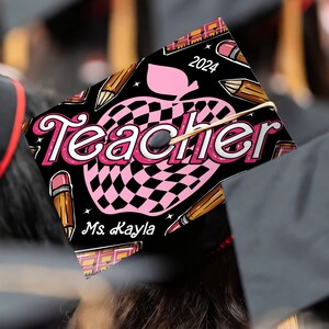 Personalized Future Teacher Printed Grad Cap Topper, Personalized ...