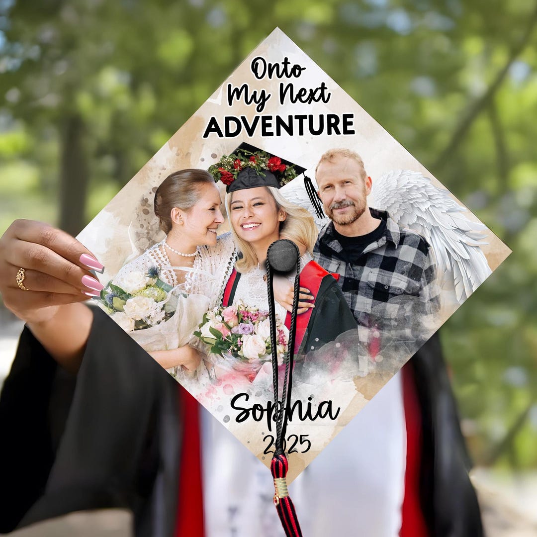Custom Photo Memorial Graduation Cap, Personalized Memories Grad Cap ...