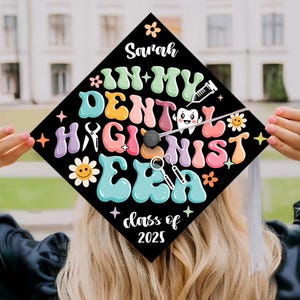 In My Dental Hygienist Era Graduation Cap, Custom RDH Grad Cap Topper ...