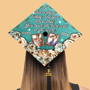 Custom Photo Memorial Cap Decoration, You Have the Best Seat in the ...