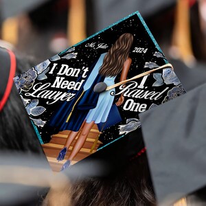 Personalized Law School Graduation Cap, Custom Future Lawyer Grad Cap ...