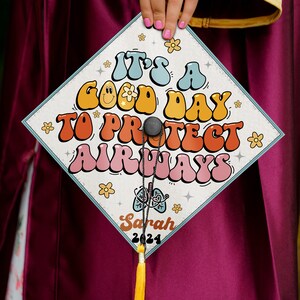 Respiratory Therapist Graduation Cap Topper, Customized RT Grad Cap to ...