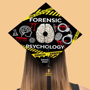 Personalized Forensic Psychology Graduation Cap Topper, Customized ...