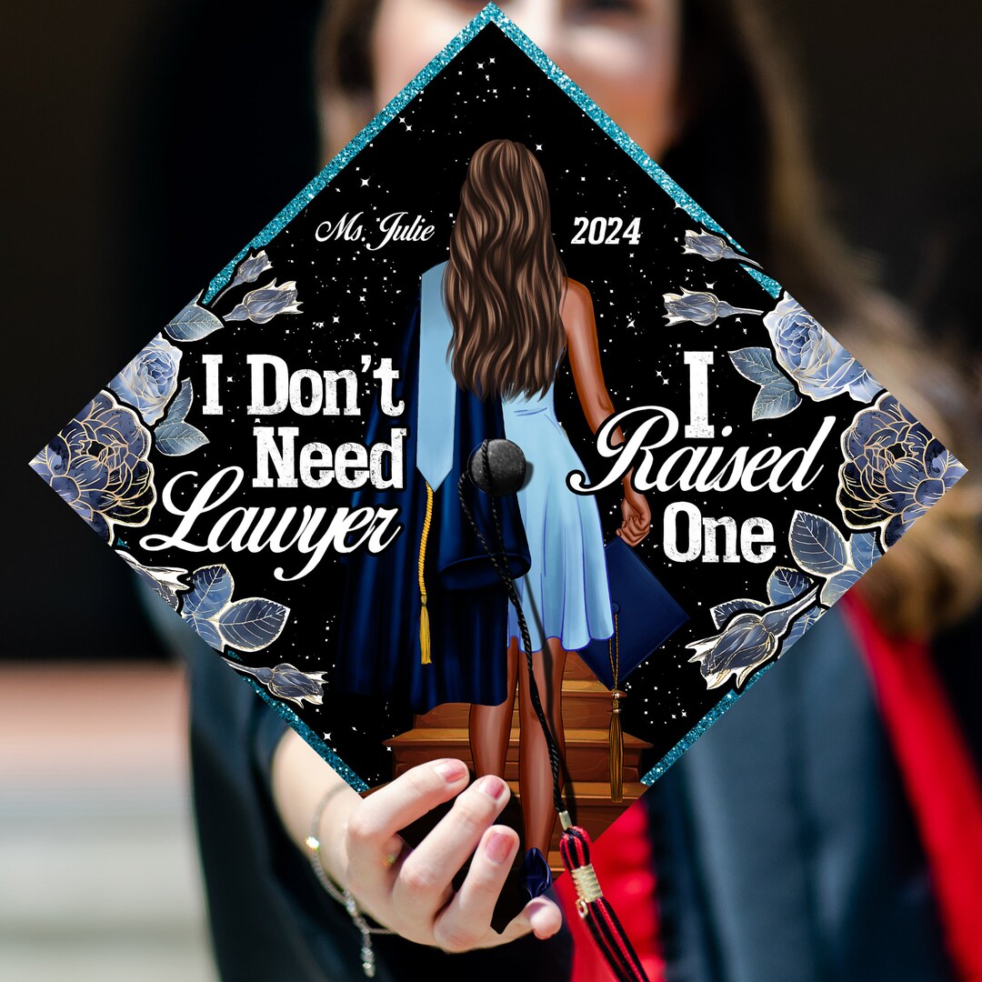 Personalized Law School Graduation Cap, Custom Future Lawyer Grad Cap ...