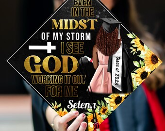 I Am the Storm Graduation Cap Topper - Etsy