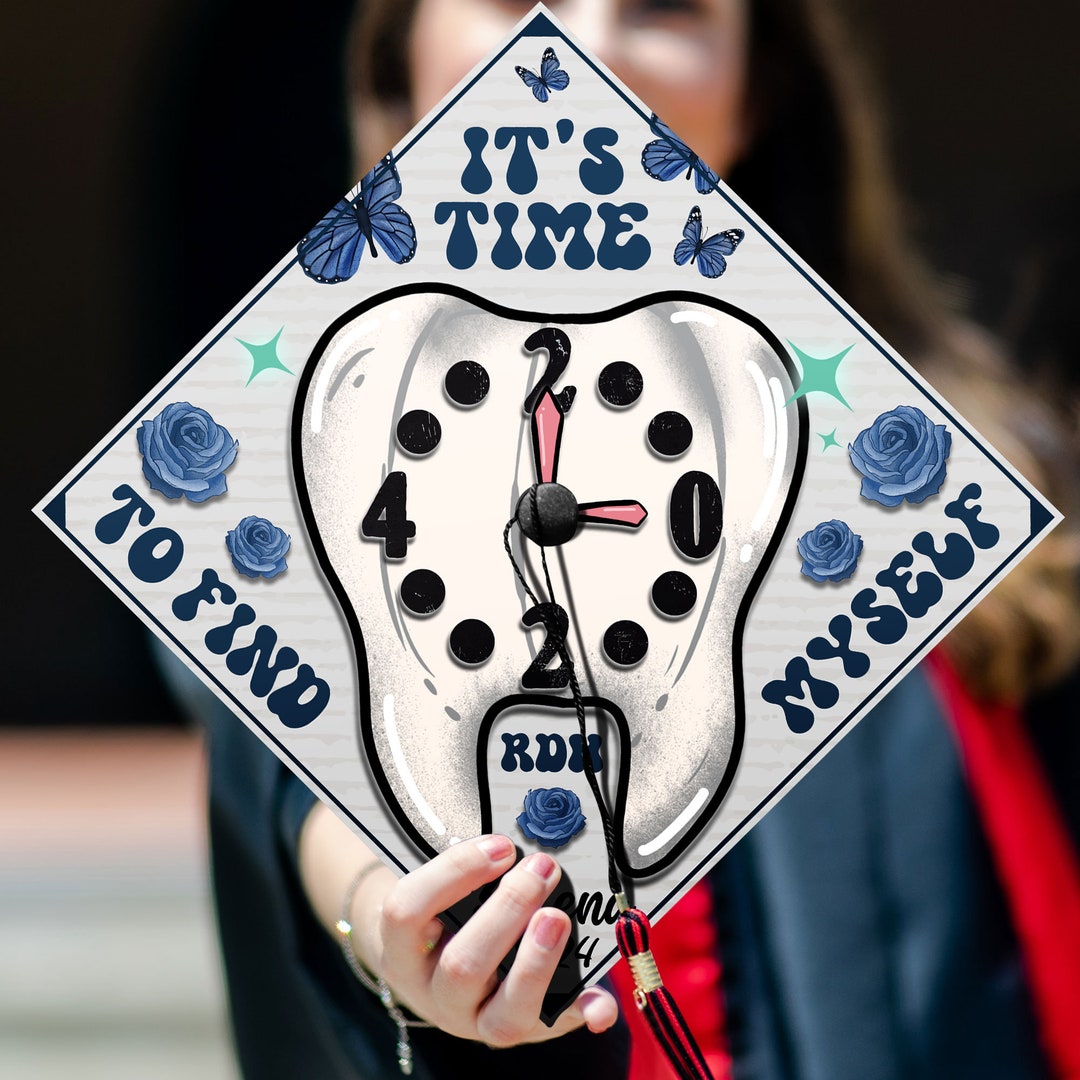 Personalized Dental Hygienist Grad Cap, Customized RDH Graduation Cap ...