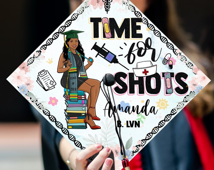 Nurse Nursing Doctor Anatomical Lungs Graduation Cap Printed Cap Topper ...