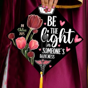 Registered Nurse Graduation Cap Topper, RN Nurse Grad Cap Decorations ...