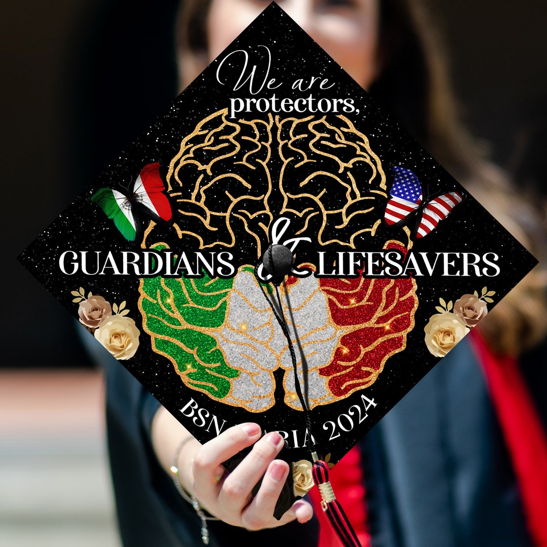 Personalized Mexican Psychology Grad Cap, Custom Latina Psychologist ...