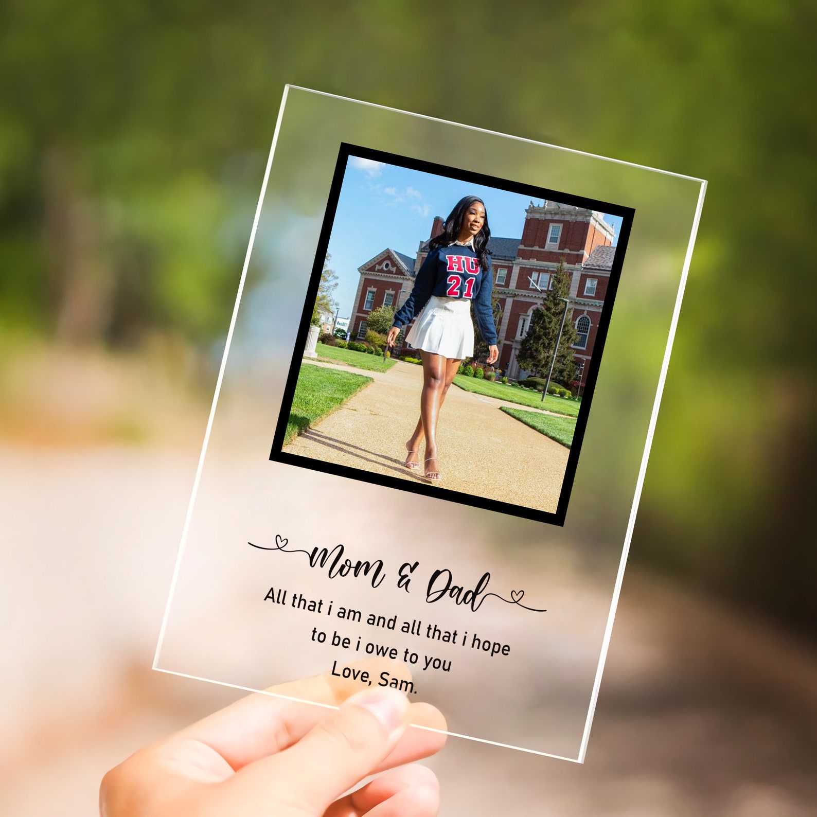 Graduation Thank You Gift for Parents Custom Photo Grad - Etsy