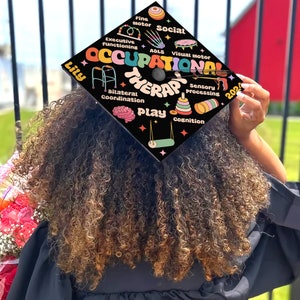 Customized Occupational Therapy Grad Cap, OT Graduation Cap Decorations ...