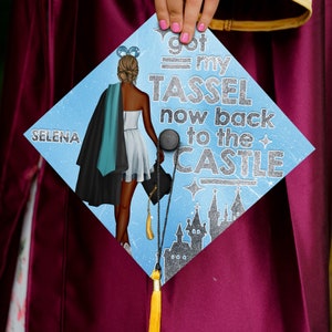 Custom Graduation Cap Topper, Disney Grad Cap Idea, Personalized Cap ...