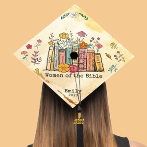 Personalized Women of the Bible Graduation Cap, Custom Feminist Grad ...