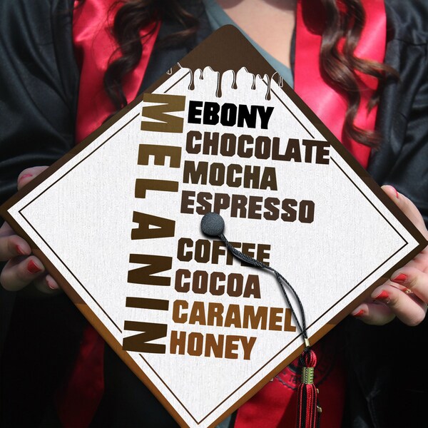 Graduation Cap Topper African American - Etsy