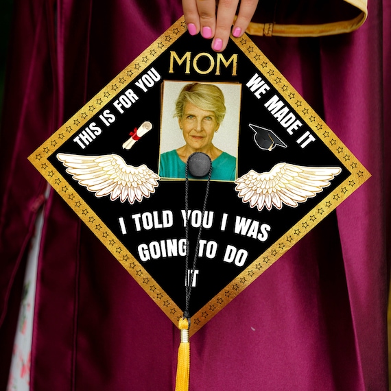 Graduation Cap Design Thanks Mom And Dad