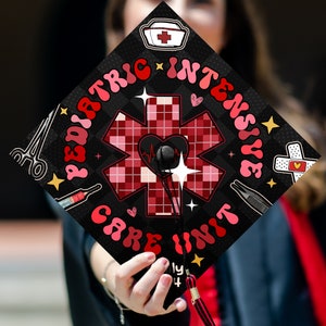 Pediatric Intensive Care Unit Grad Cap, Customized Picu Nurse ...
