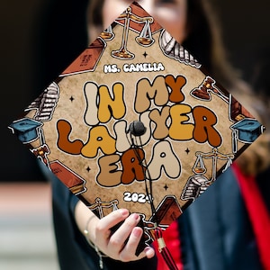 Custom in My Lawyer Era Graduation Cap Topper, Cap Decoration for ...
