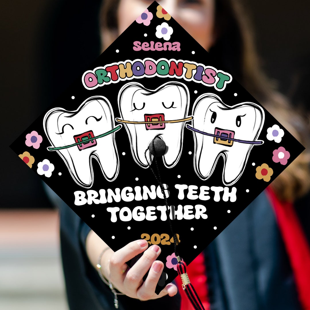 Funny Orthodontics Graduation Cap Topper, Personalized Orthodontist ...