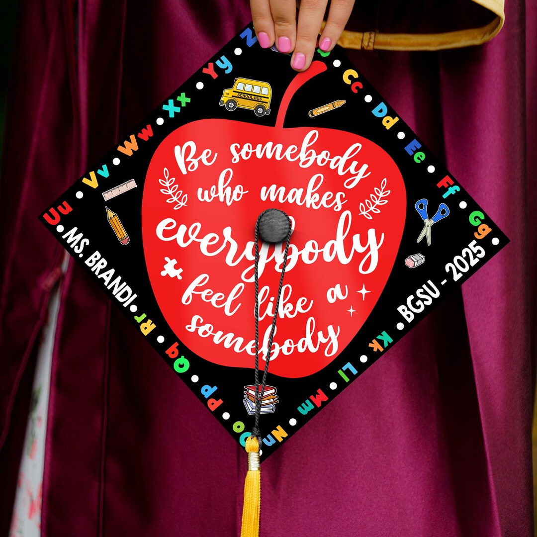 Printed Future Teacher Grad Cap Topper, Funny Grad Cap Topper, Custom ...