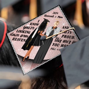 Custom Memorial Graduation Cap Topper, This is for You Mom Graduation ...