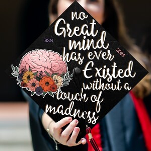 Personalized Psychologist Grad Cap Topper, Psychology Nursing Cap for ...