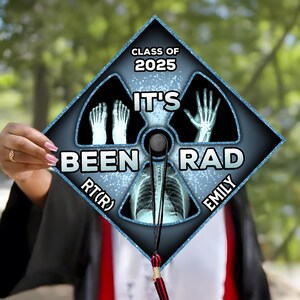 Personalized It's Been Rad Grad Cap Topper, Radiology Graduation Cap ...
