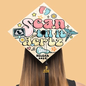 Ultrasound Tech Graduation Cap Topper, Customize Sonographer Cap ...