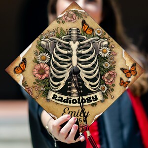 Radiology Technologist Graduation Cap Topper, Custom Rad Tech Grad Cap ...