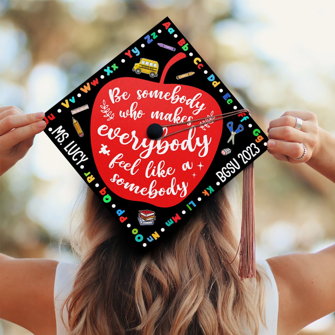 Printed Future Teacher Grad Cap Topper Funny Grad Cap Topper - Etsy
