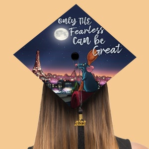 Only the Fearless Can Be Great Graduation Cap Topper, Motivational Grad ...