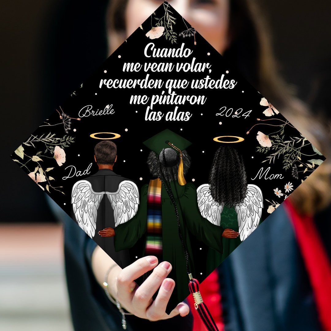 Personalized Memorial Graduation Cap Topper, Cuando Me Vean Volar ...