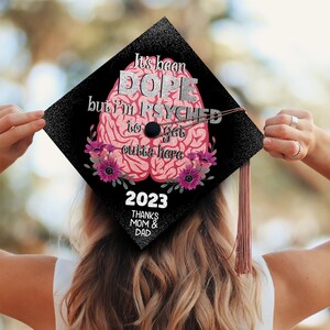 It's Been Dope but I'm Psyched Printed Graduation Cap Topper ...