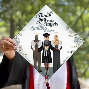 Custom Thank You Parent Graduation Cap Topper,memorial Cap Decoration ...