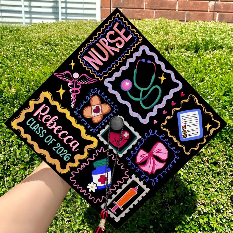 Nursing Grad Caps 2026 - Etsy