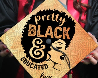 Black Graduation Cap | Etsy