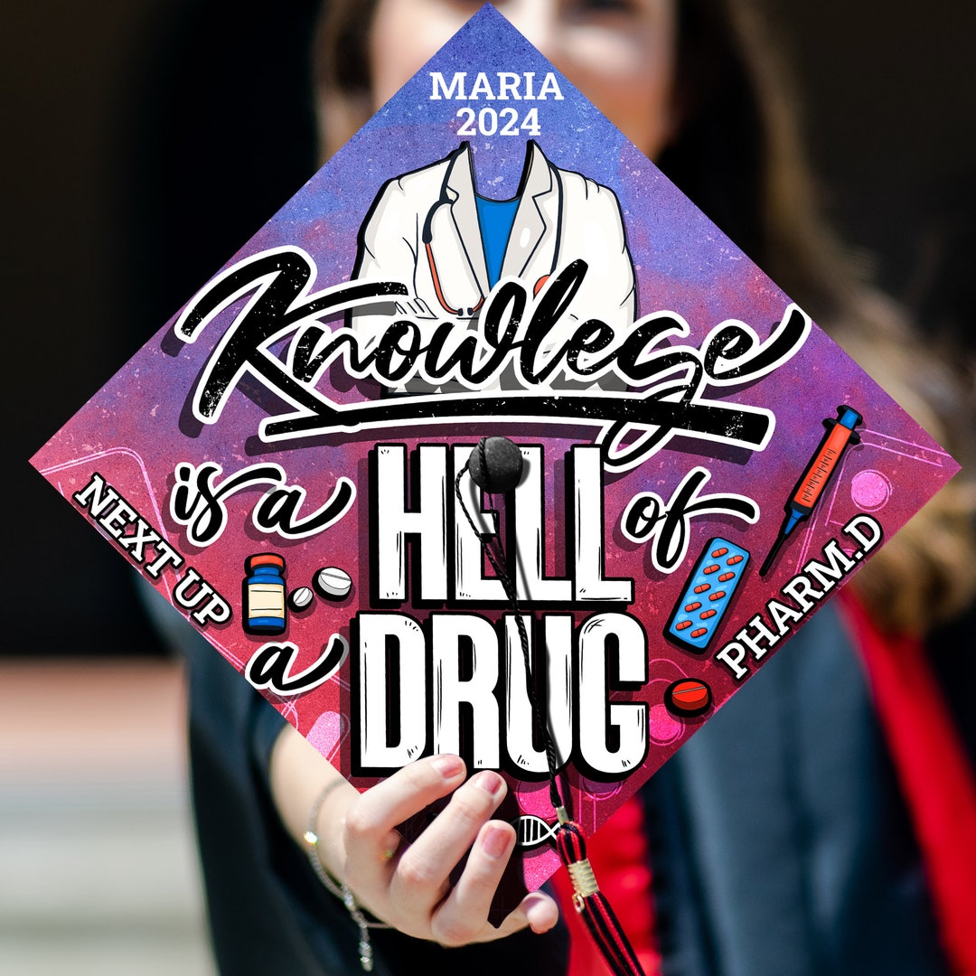 Personalized Pharmacist Grad Cap Topper, Custom Pharmacy Graduation Cap ...