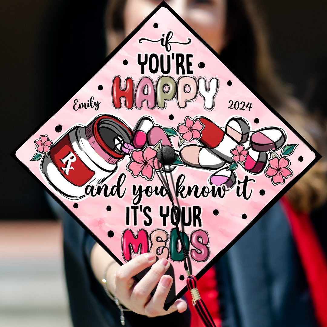 Mental Health Matters Graduation Cap Topper, Custom RN Nursing Grad Cap ...