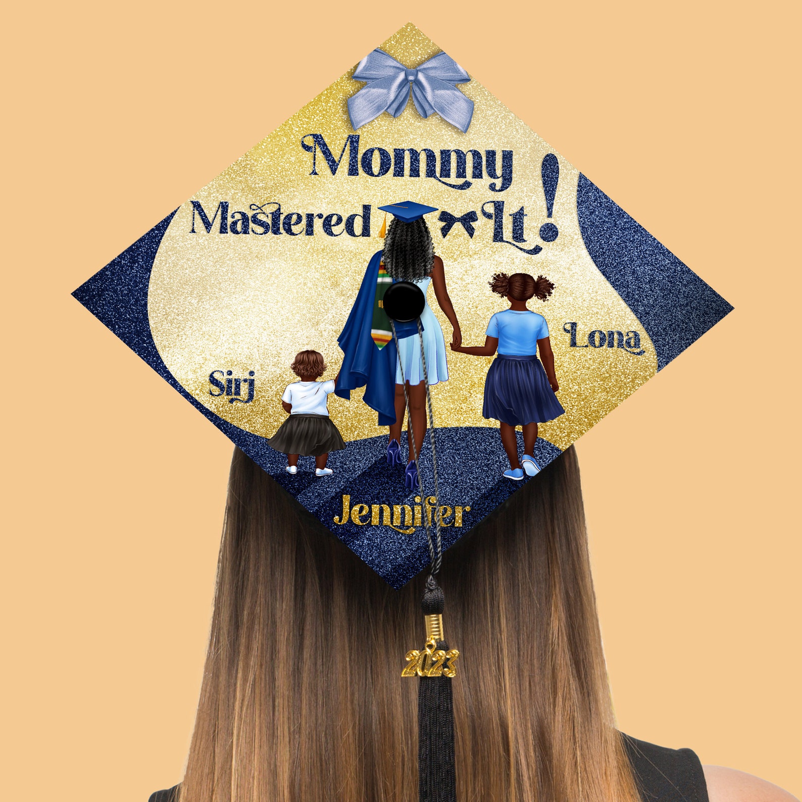Custom Mommy Mastered It Graduation Cap Topper, Personalized Cap ...