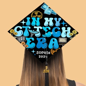 Personalized CT Technologist Graduation Cap, Rad Tech Grad Cap Topper ...