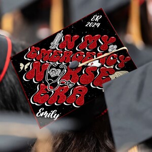 In My Emergency Nurse Era Graduation Cap, Personalized Emergency ...
