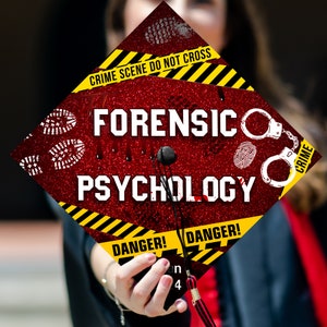 Personalized Psychology Graduation Cap Topper, Forensic Psychology ...
