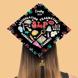 Speech Therapist Graduation Cap Topper, Speech Language Pathologist ...