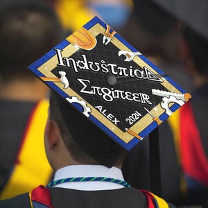 Personalized Engineer Graduation Cap, Industrial Engineer Cap ...