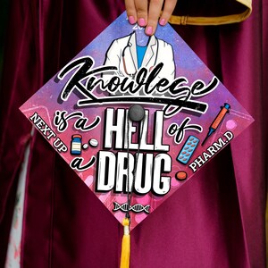 Personalized Pharmacist Grad Cap Topper, Custom Pharmacy Graduation Cap ...