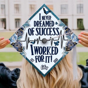 Personalized RN Nurse Graduation Cap, Registered Nurse Grad Cap Topper ...