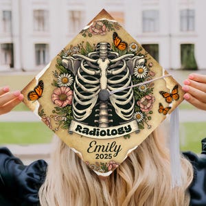 Radiology Technologist Graduation Cap Topper, Custom Rad Tech Grad Cap ...